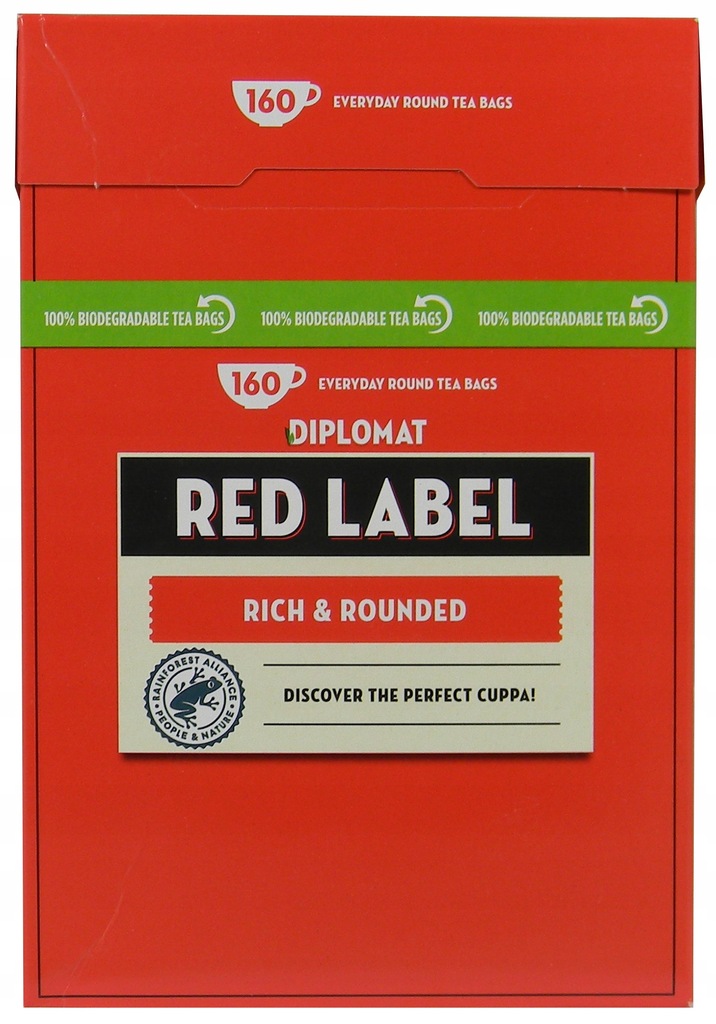 Angielska Herbata DIPLOMAT Red Label 160 tor. 500g - 13205557340 ...
