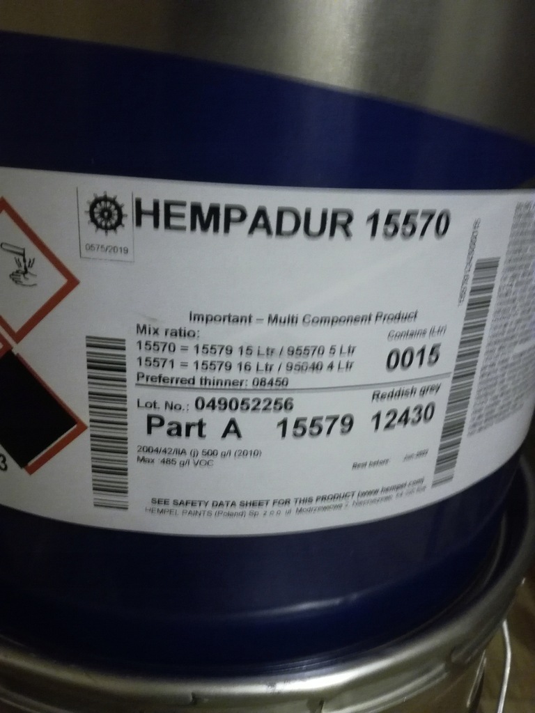 Farba HEMPEL -HEMPADUR 15570 - 8346779655 - oficjalne archiwum Allegro