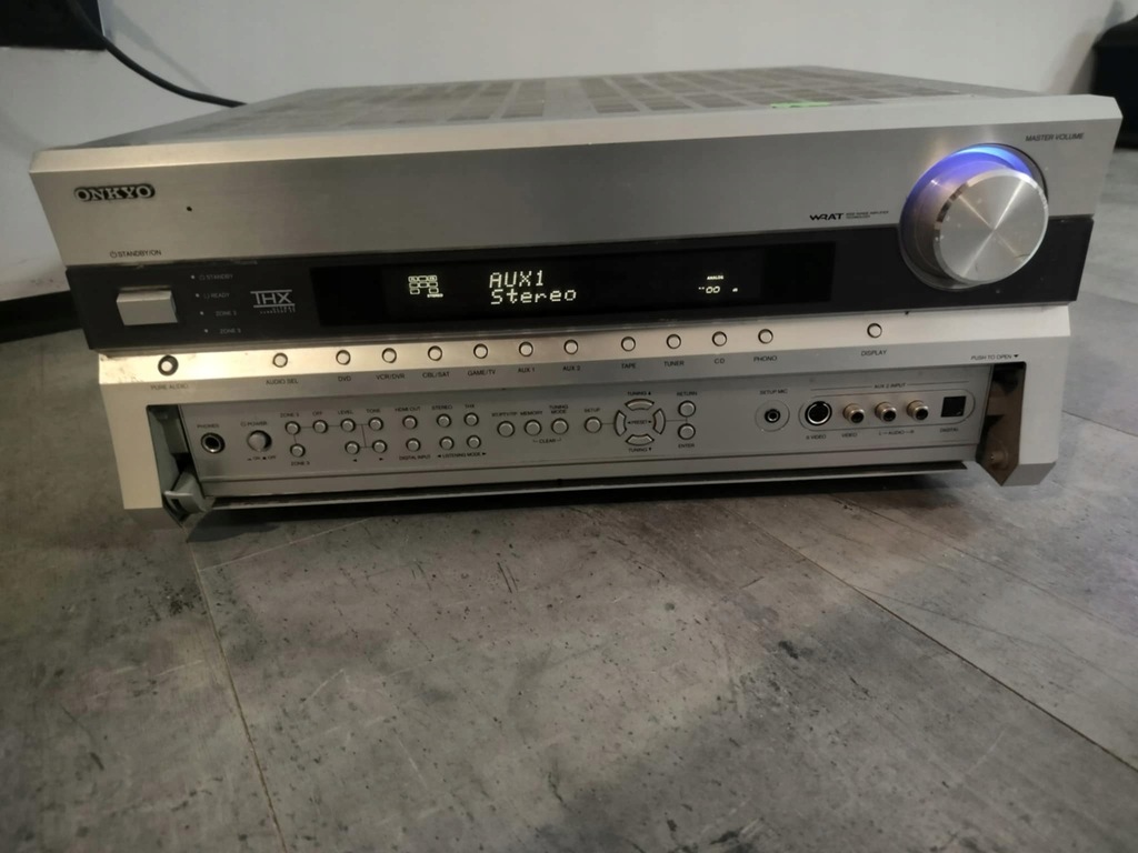 Amplituner ONKYO TX-SR 805 7.1 srebrny uszkodzone pokrętło - 16679349386 - oficjalne archiwum ...