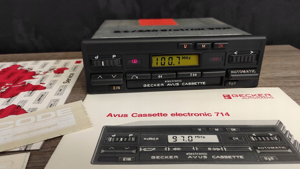 Radio MERCEDES R107 W126 BECKER W201 R129 W140 124 - 12807859705 ...