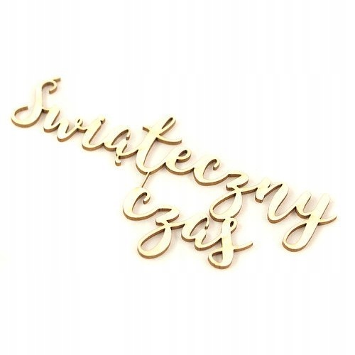 Napis Świąteczny czas 9,5x4 cm - 12131550252 - oficjalne archiwum Allegro