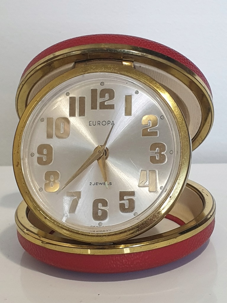 Stary budzik podróżny Europa miniatura w etui - 15409950328 - oficjalne ...