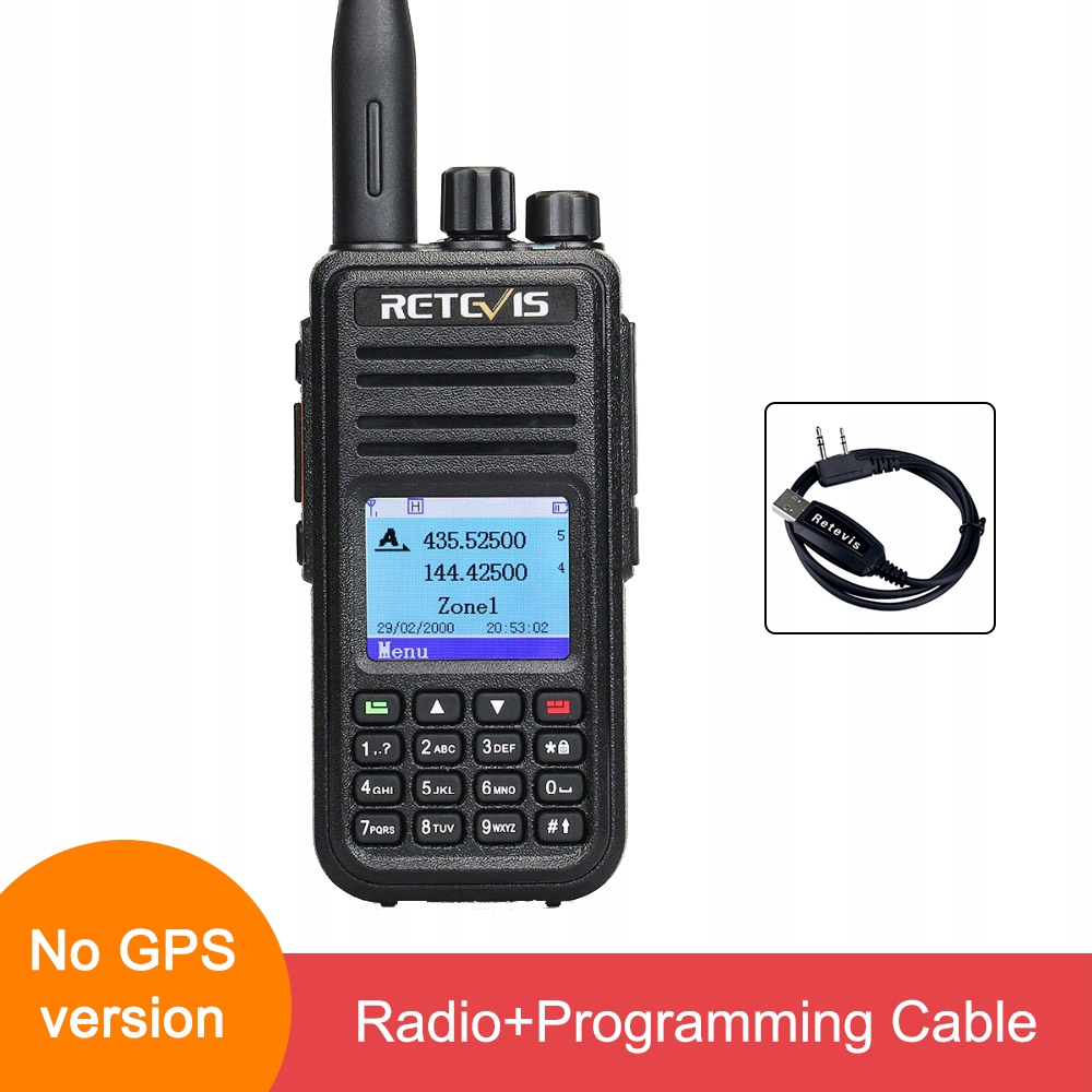 Retevis RT3S DMR Digital Walkie Talkie Ham Radio - 14131048776 ...