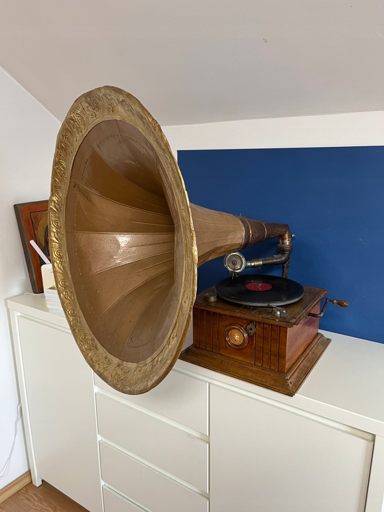 Stary Patefon Odeon Sprawny unikat - 13541990409 - oficjalne archiwum ...