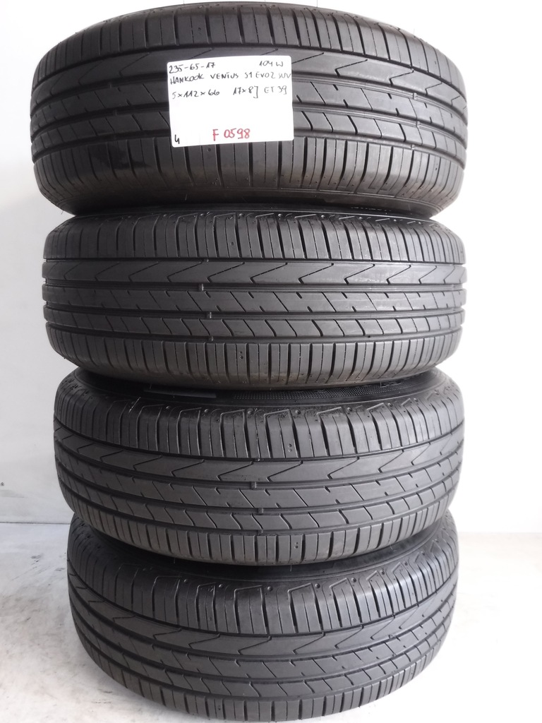 OPONY LETNIE HANKOOK VENTUS S1 EVO2 235/65/17 104W - 11236089732 - oficjalne archiwum Allegro