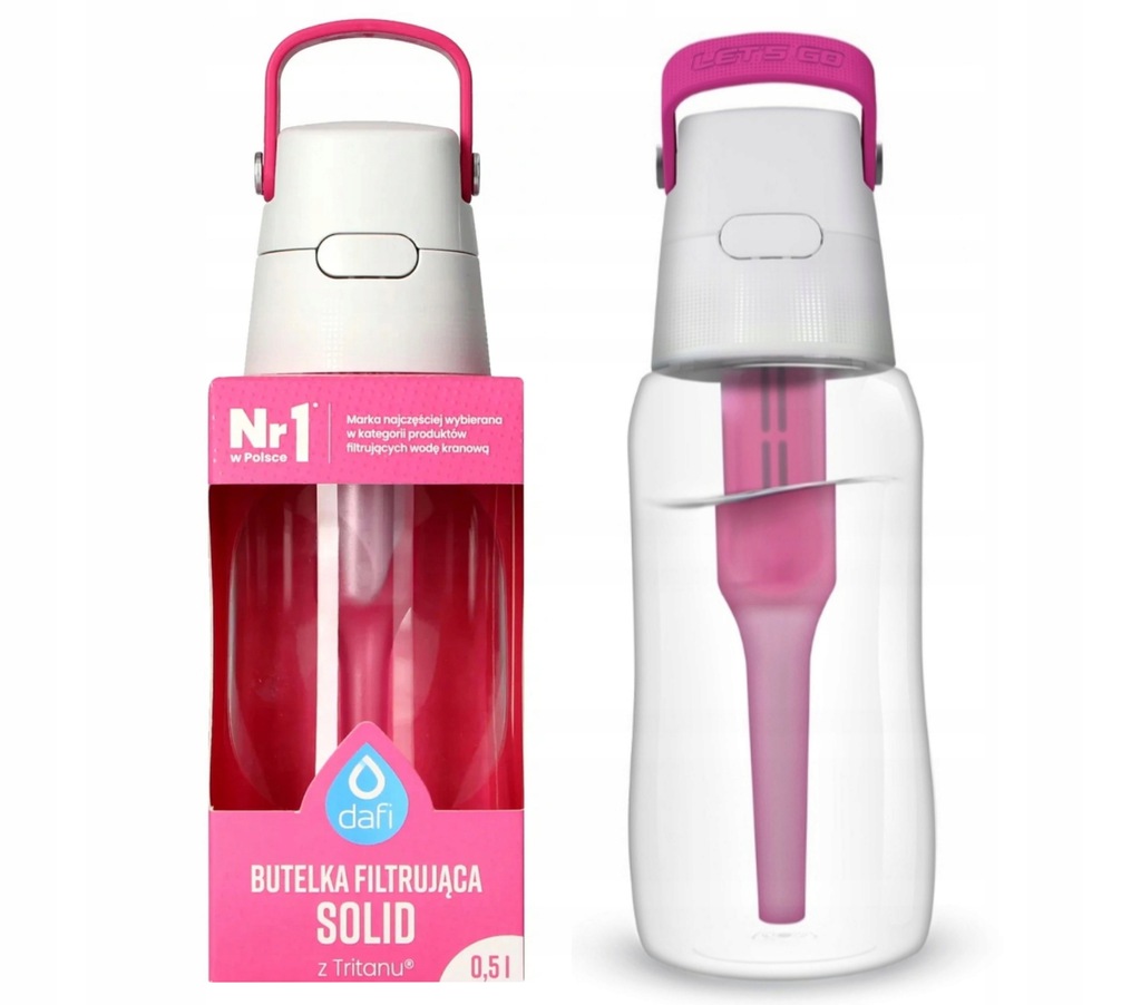 BUTELKA FILTRUJĄCA DAFI SOLID Z TRITANU 0,5L RÓŻ - 12573442706 ...