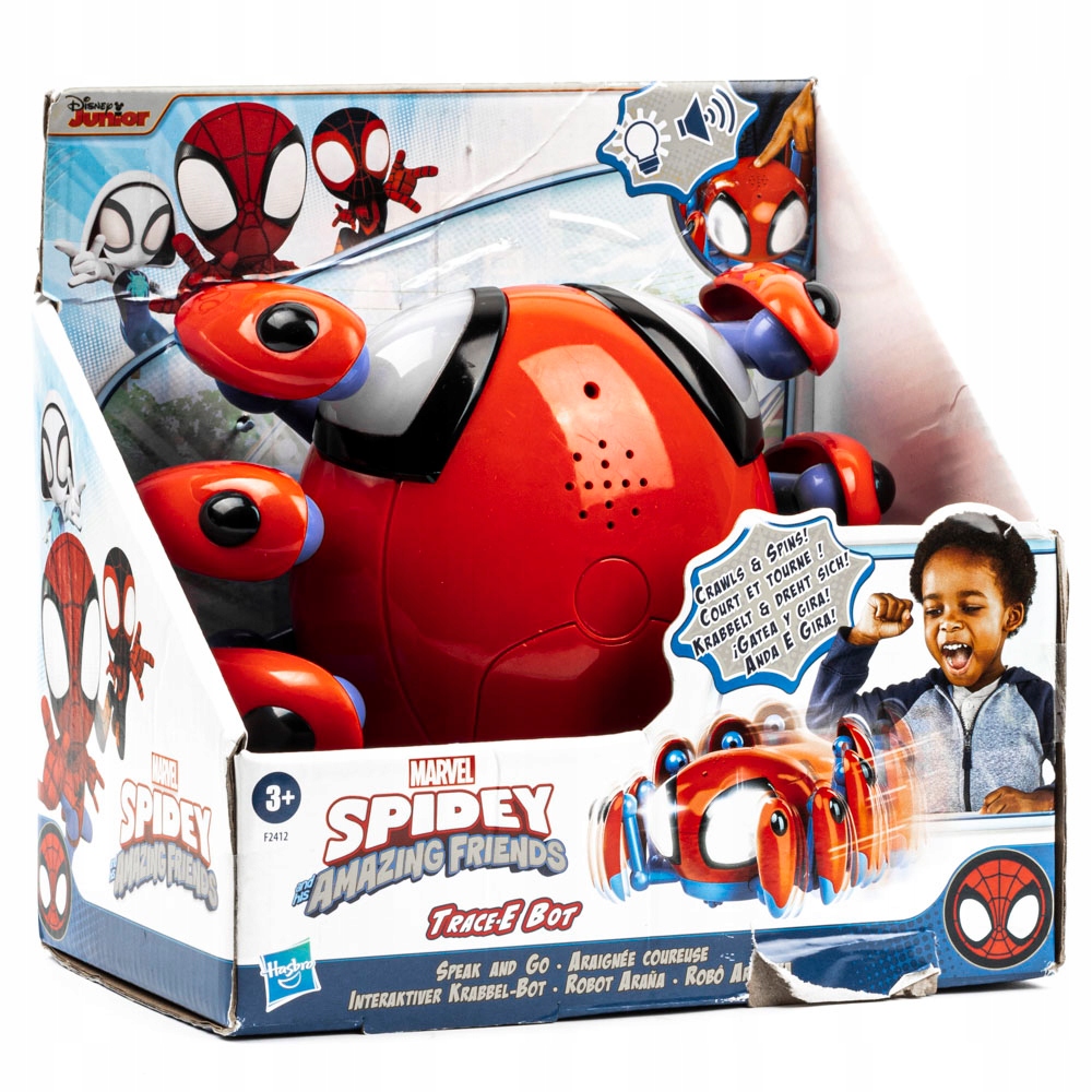 SPIDEY AMAZING FRIENDS TRACE-E PAJĄK CHODZĄCY BOT - 12913766035 ...