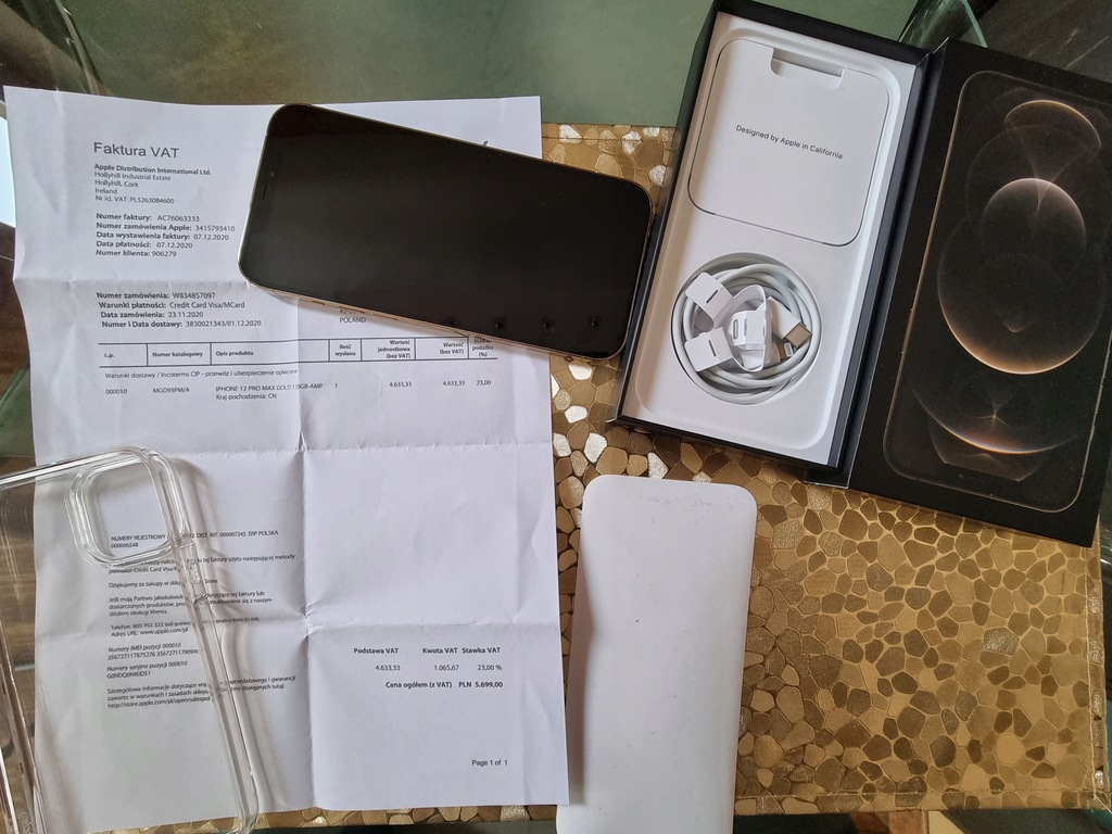 Smartfon Apple iPhone12Pro Max 6 GB / 128 GB złoty - 10484564814 - oficjalne archiwum Allegro