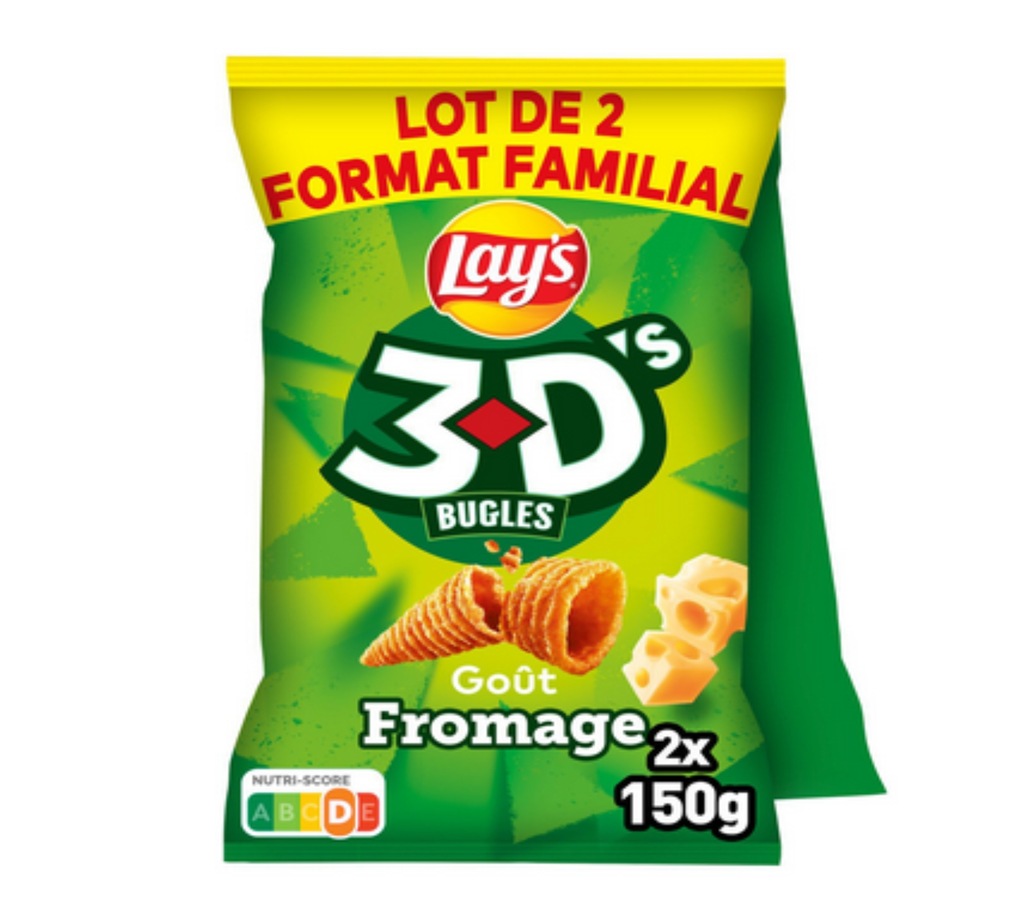 LAY'S 3D BUGLES KUKURYDZIANE CHIPSY CHRUPKI SMAK FROMAGE XL 300g - 15169083367 - oficjalne ...
