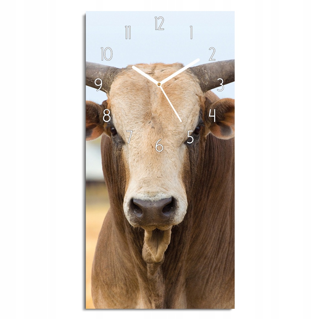 zegar na ścianę Byk rogi głowa prostokątny 30x60 - 12141813139 ...