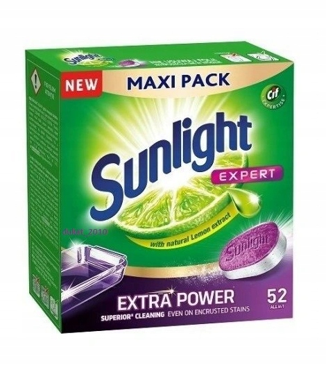 SUNLIGHT EXTRA POWER TABLETKI DO ZMYWARKI 52szt - 13636508062 ...
