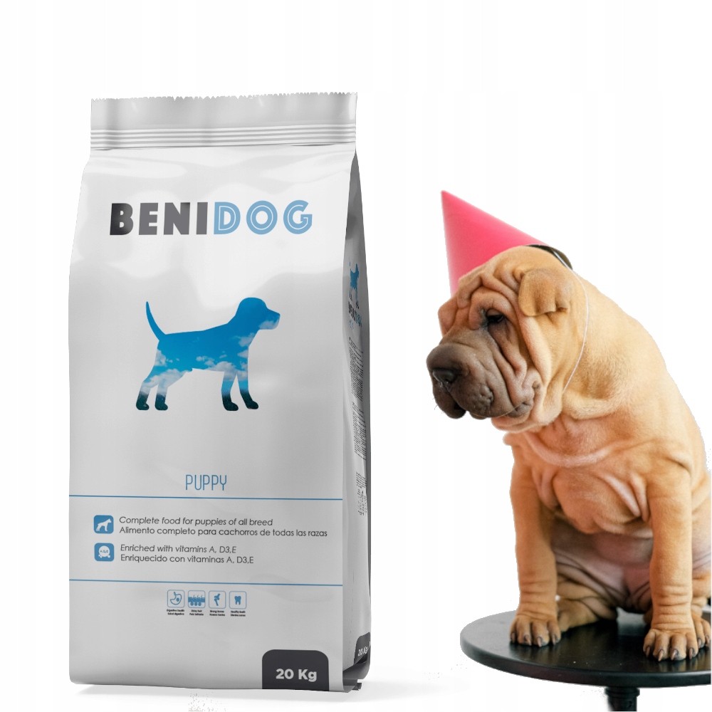 BENI DOG PUPPY sucha karma dla psa szczeniaka 20KG - 12293816441 ...