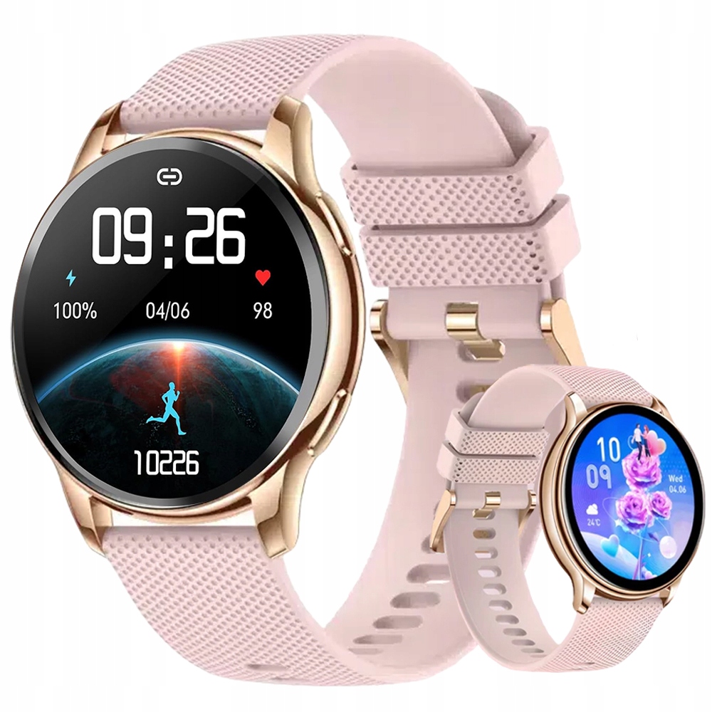 SMARTWATCH DAMSKI MÓWIĄCY ZEGAREK SPORTOWY POLSKI CZESKI 1,32” 111 ...