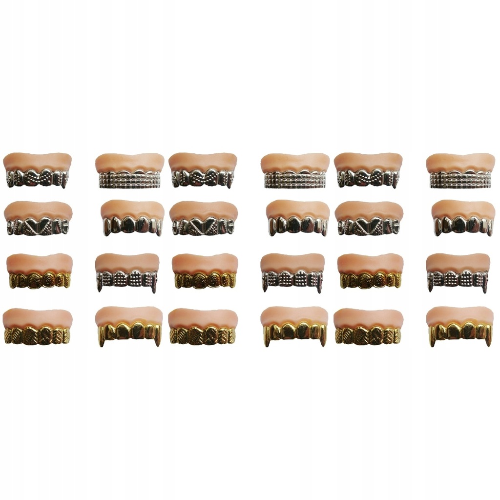 24 PCS FAKE DENTURE TEETH FUNNY GOOFY HALLOWEEN D - 13155227613 ...