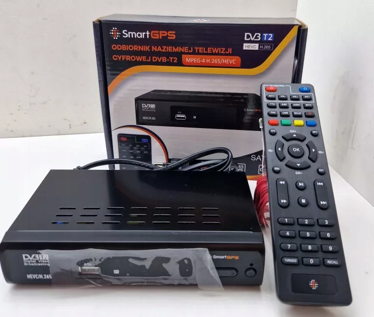DEKODER DVB-T2 SMARTGPS SAT-2 KOMPLET GWARANCJA - 12619289234 - oficjalne archiwum Allegro
