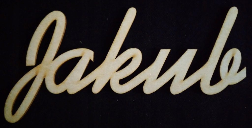 JAKUB IMIĘ WYRAZ NAPIS DECOUPAGE 5cm 20 OPCJI - 8511547449 - oficjalne ...