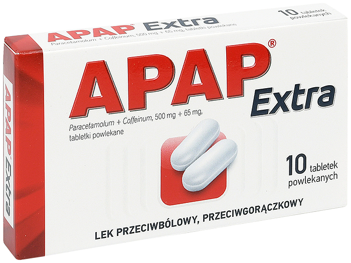 Apap Extra ból gorączka lek 10 tabletek - 7845556190 - oficjalne ...
