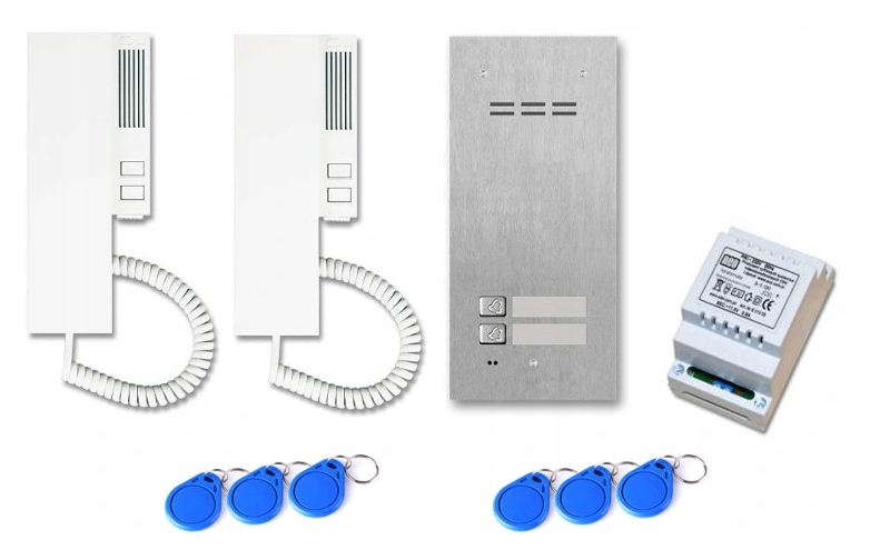 DOMOFON ACO FAMILIO DWURODZINNY STALOWY PANEL - 7055661298 - oficjalne ...