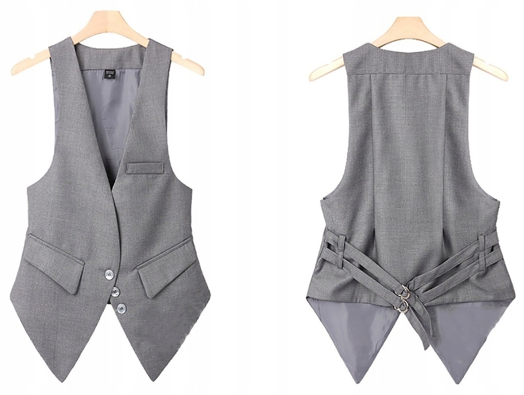 Kamizelka damska do koszuli żakietu dopasowana XXL - 11754862023 ...