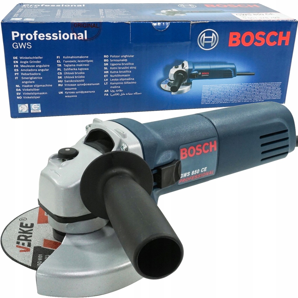 SZLIFIERKA KĄTOWA GWS 850CE 125mm BOSCH REGULACJA - 6640036478 ...