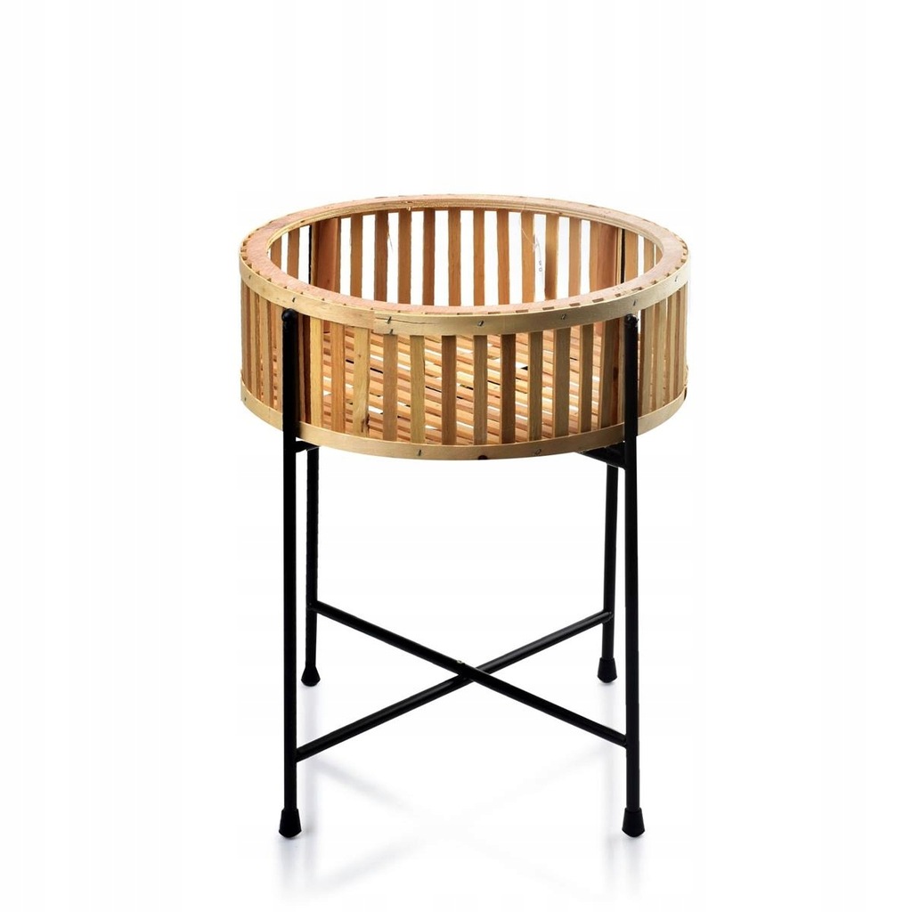 Stolik kawowy wiklinowy okrągły BOHO etno scandi - 10821243968 ...