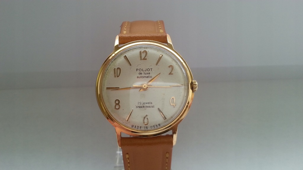 POLJOT DE LUXE AUTOMATIC 29 J. Au20, USSR L. 60-te - 12653762952 - oficjalne archiwum Allegro