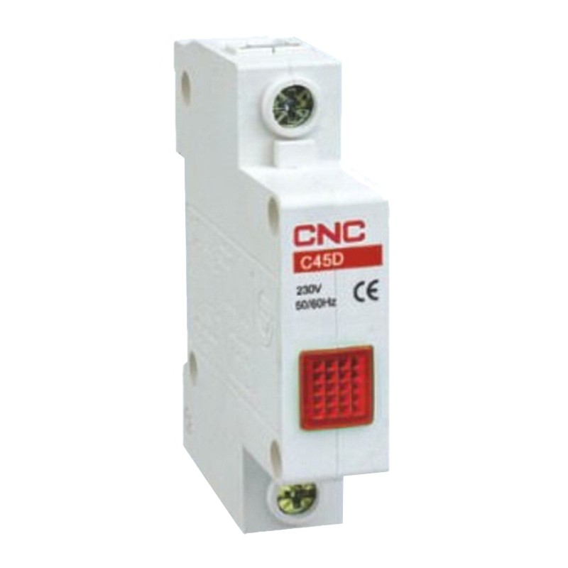 Lampka sygnalizacyjna na szynę C45D czerwona, 230V - 7302881709 ...