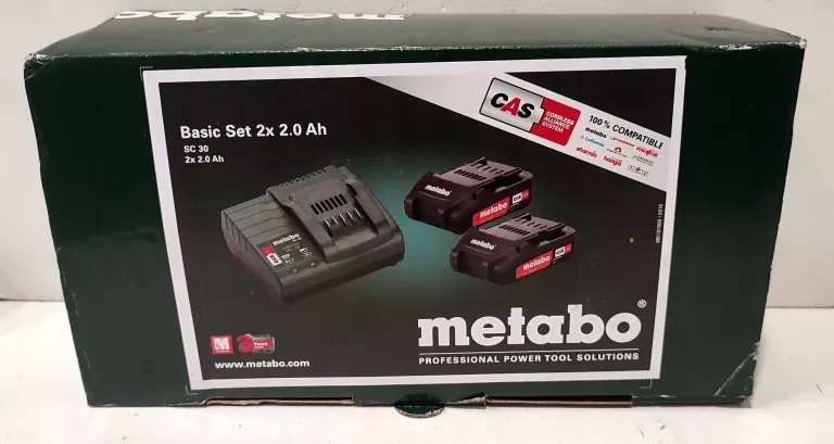 AKUMULATORY METABO BASIC SET 2X2.0 AH SC30 - 12641133068 - oficjalne ...