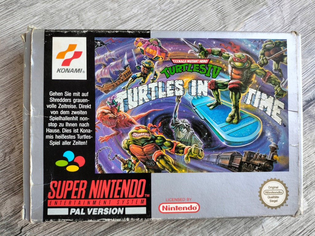 Turtles IV Turtles In Time ! Super Nintendo ! SNES ! BOX ...