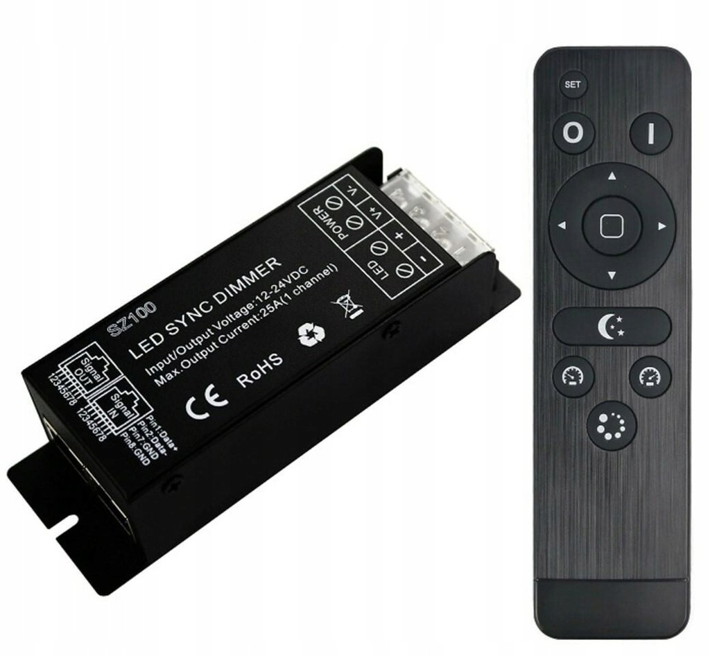 Ściemniacz LED STEROWNIK do taśm LED 12-24V pilot MODERN IDEALED - 14936462965 - oficjalne ...