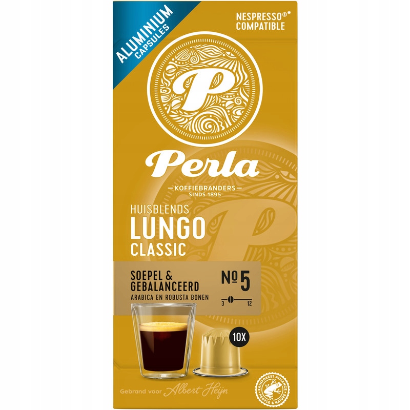 Kapsułki do nespresso Perla Lungo Classic 10 szt - 12438209307 ...