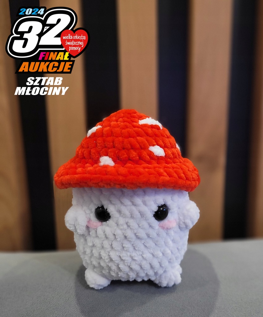 Pluszowy muchomorek - wykonany na szydełku - 14919701914 - oficjalne ...