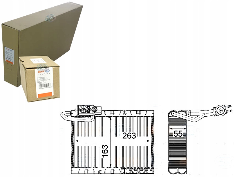 PAROWNIK KLIMATYZACJI PEUGEOT 207 06- BEHR HELLA - 12664662923 ...