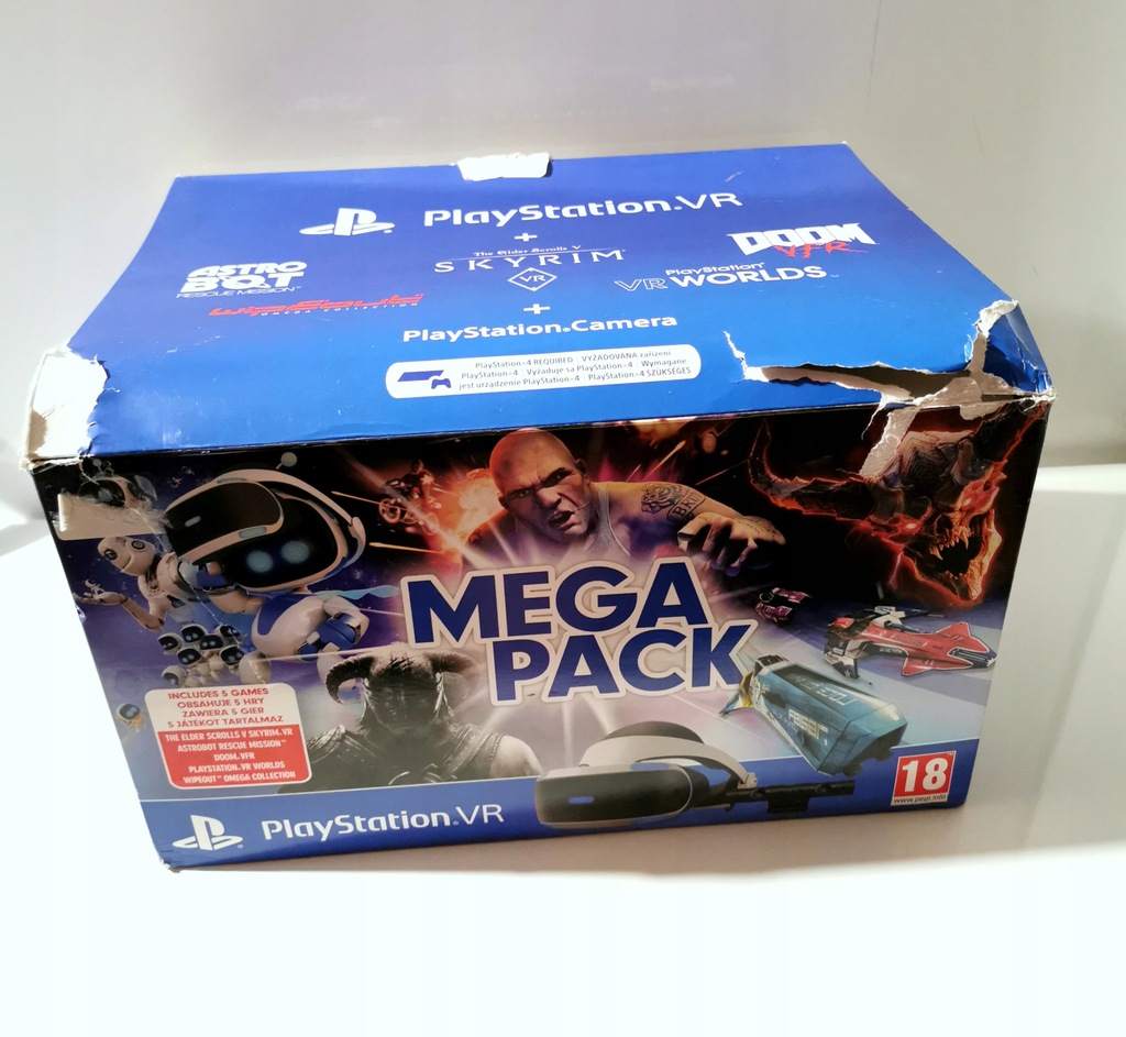 Okulary Gogle Sony PS4 VR V2 CUH-ZVR2 - 11502722714 - oficjalne archiwum Allegro