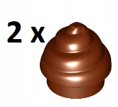 LEGO Reddish Brown Plate 1x1 Lody Kupa 53119 2szt - 12067287837 ...