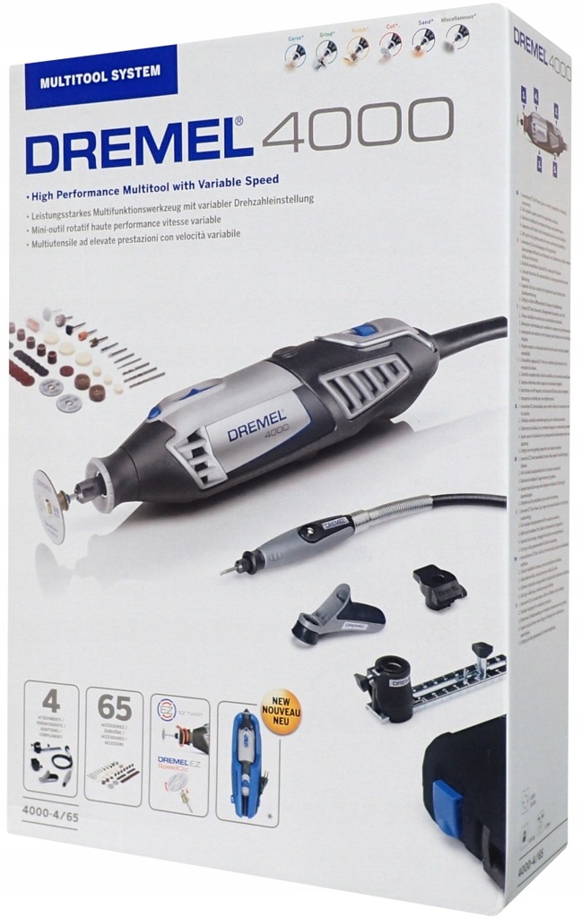Dremel 4000-4/65 - Szlifierka wielofunkcyjna - 11354139473 - oficjalne ...