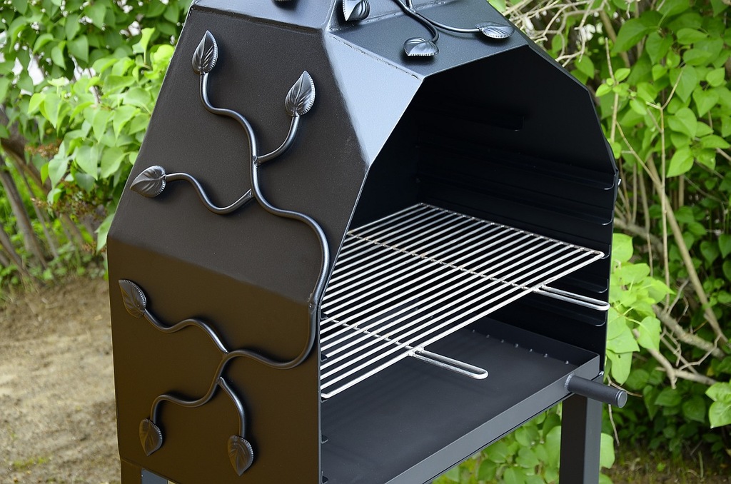 GRILL GRIL OGRODOWY Z KOMINEM DUŻY METALOWY - 7358664100 - oficjalne ...