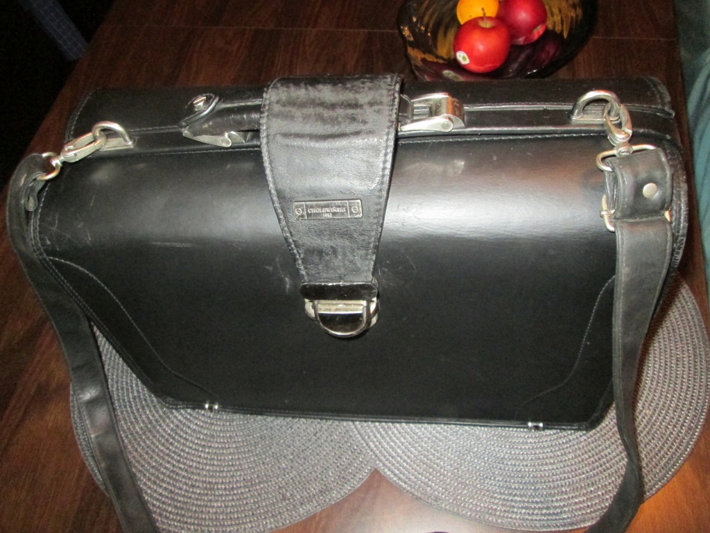 PIĘKNA STARA TORBA SKÓRZANA CHOLEWIŃSKI (LEKARSKA ?) - 15080445241 - oficjalne archiwum Allegro