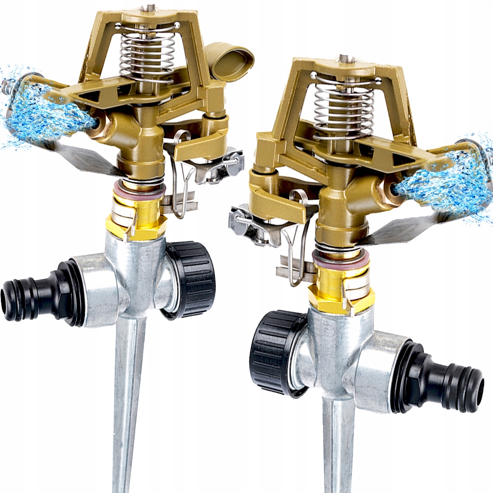 OBROTOWY ZRASZACZ OGRODOWY PULSACYJNY DO TRAWY 360° - 15220764172 - oficjalne archiwum Allegro