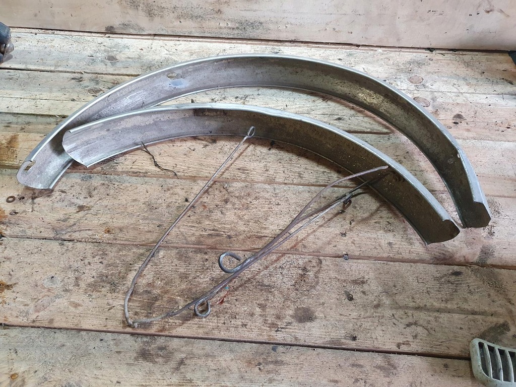 ZABYTKOWY ROWER ROMET WIGRY 2 BŁOTNIKI ORYGINAŁ PRZÓD TYŁ KOMPLET PRL ...