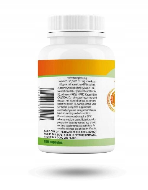 Witamina D3 20000IU + Wit K2-MK7 200mcg 3 x 180kap - 11427594531 - oficjalne archiwum Allegro