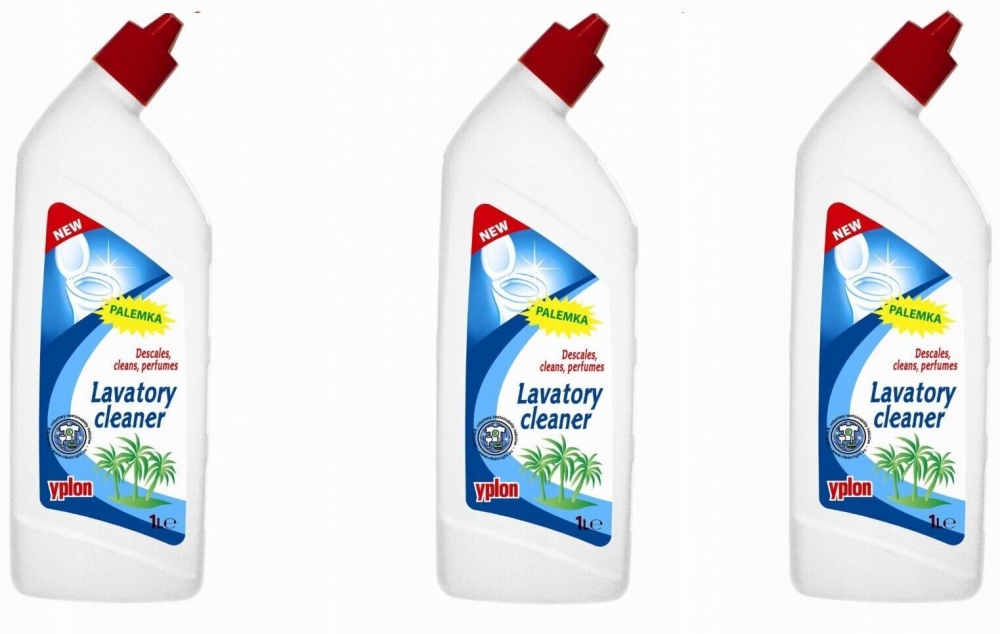 Żel do WC Yplon Palemka preparat 1l x 3 szt - 11707099562 - oficjalne archiwum Allegro