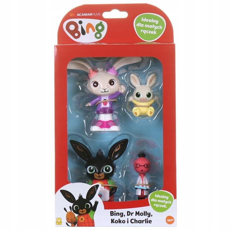 Bing. 4 Figurki: Bing, Molly, Coco, Charlie - 12685982368 - oficjalne ...