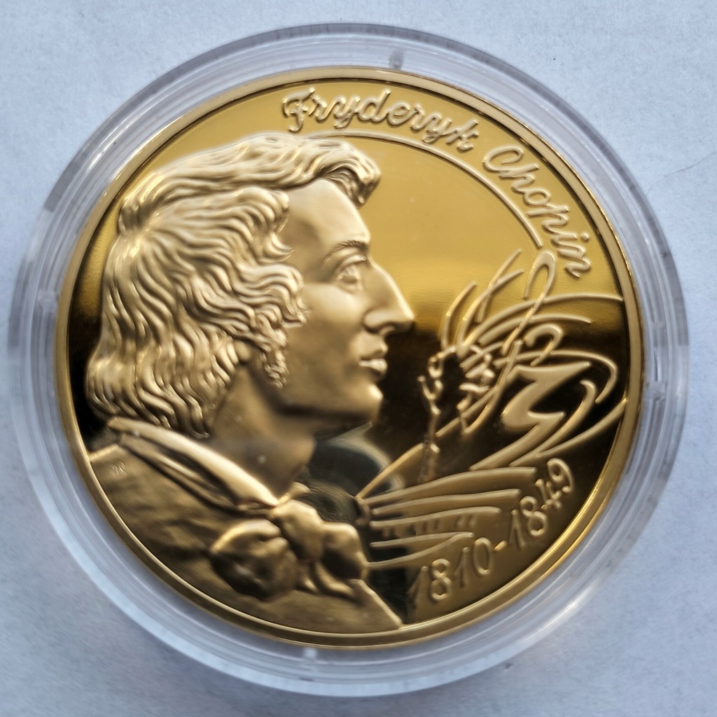 MEDAL - FRYDERYK CHOPIN - WIELCY POLACY + CERT - 13641130835 - oficjalne archiwum Allegro