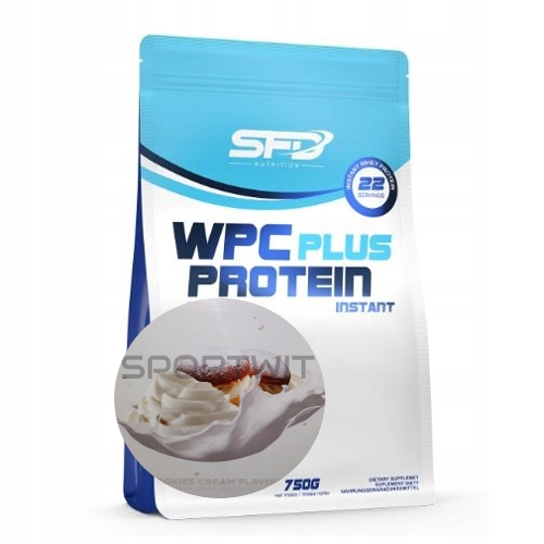 SFD WPC PROTEIN PLUS 750g BIAŁKO CIASTKO Z KREMEM - 7607666466 - oficjalne archiwum Allegro