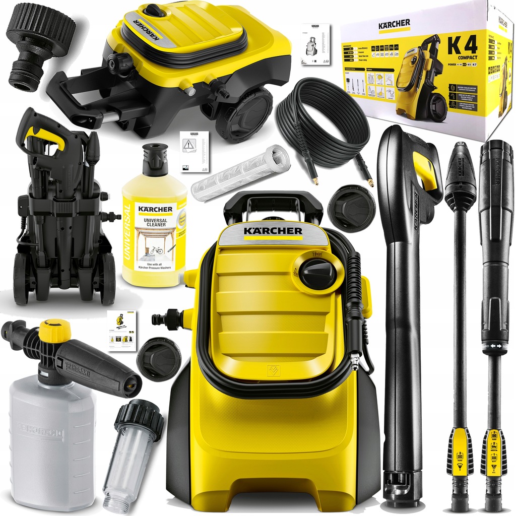 KARCHER K4 COMPACT MYJKA CIŚNIENIOWA PIANOWNICA - 10964026310 - oficjalne archiwum Allegro