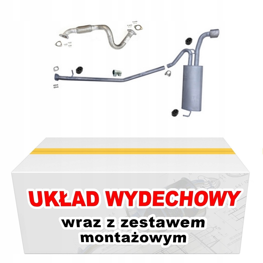 Tłumik komplet Chevrolet Trax 1.7 TD / Opel Mokka 1.7 - 10942954998 ...