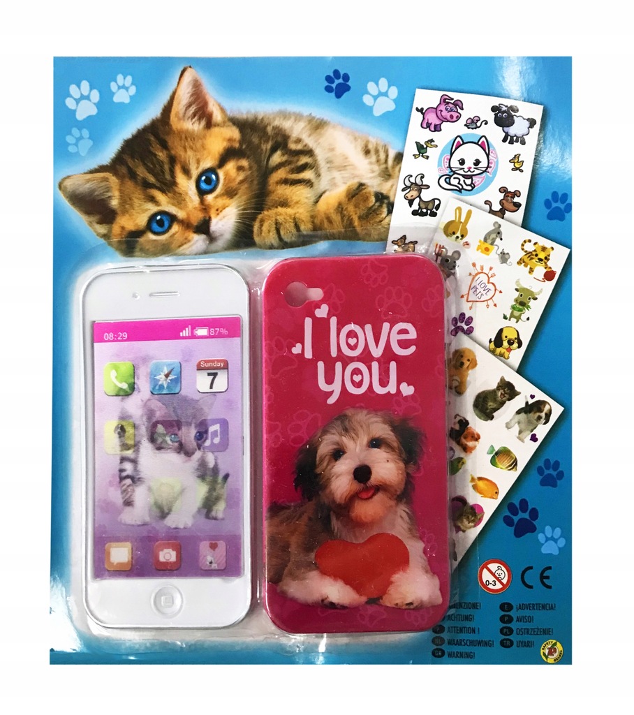 TELEFON SMARTFON ATRAPA JAK PRAWDZIWA DLA DZIECKA - 11973037644 ...