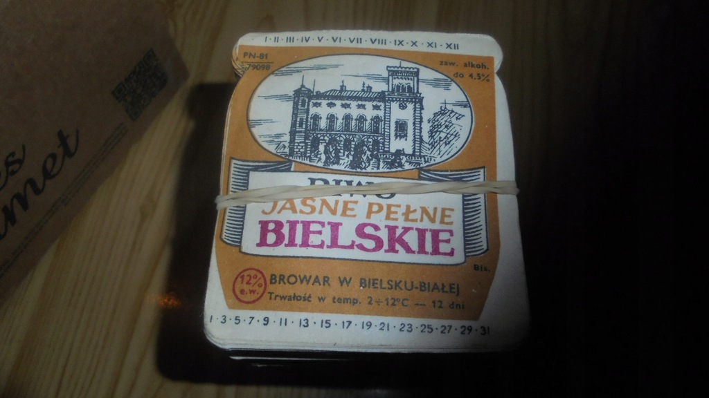 Ogromna paka etykiet piwo PRL browar Bielsko Biała - 13298595548 - oficjalne archiwum Allegro