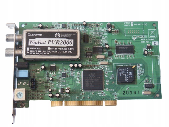 Tuner analog WinFast PVR2000 dekoder MPEG2 VHS PCI - 11984624460 ...